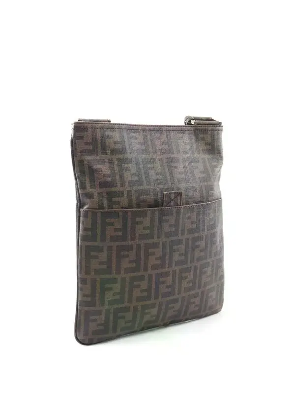 Fendi 2010s Zucca Shoulder Bag - Brown