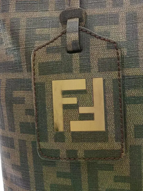 Fendi 2010s Zucca Shoulder Bag - Brown