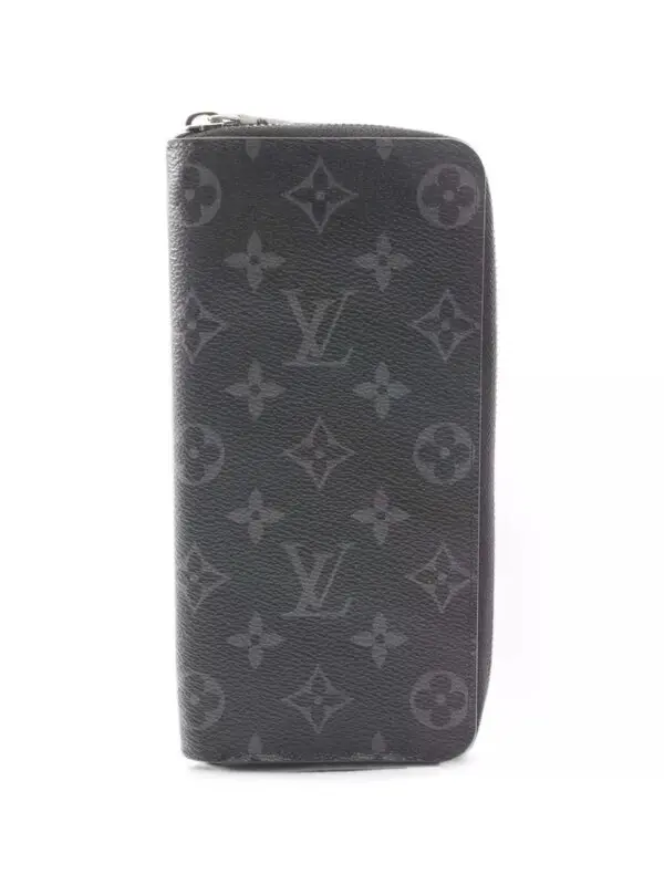 LOUIS VUITTON Eclipse Zippy Monogram Wallet - Black
