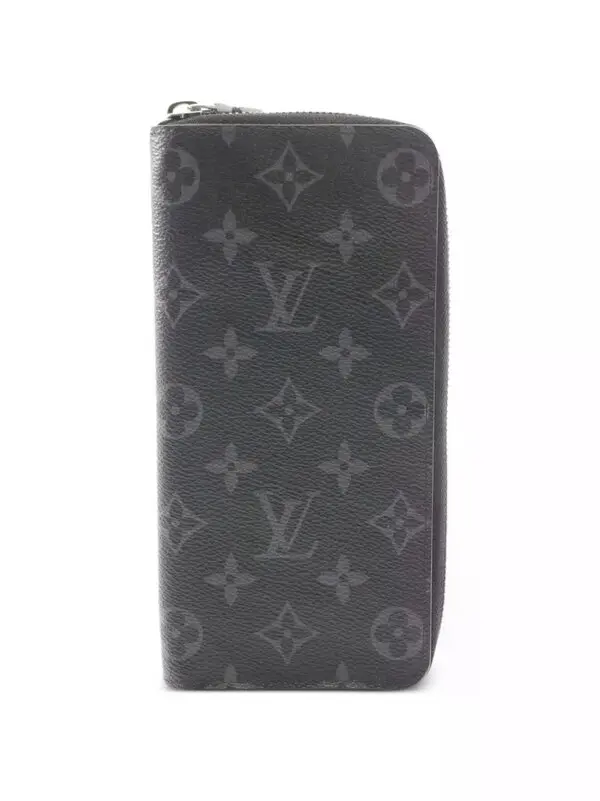 LOUIS VUITTON Eclipse Zippy Monogram Wallet - Black