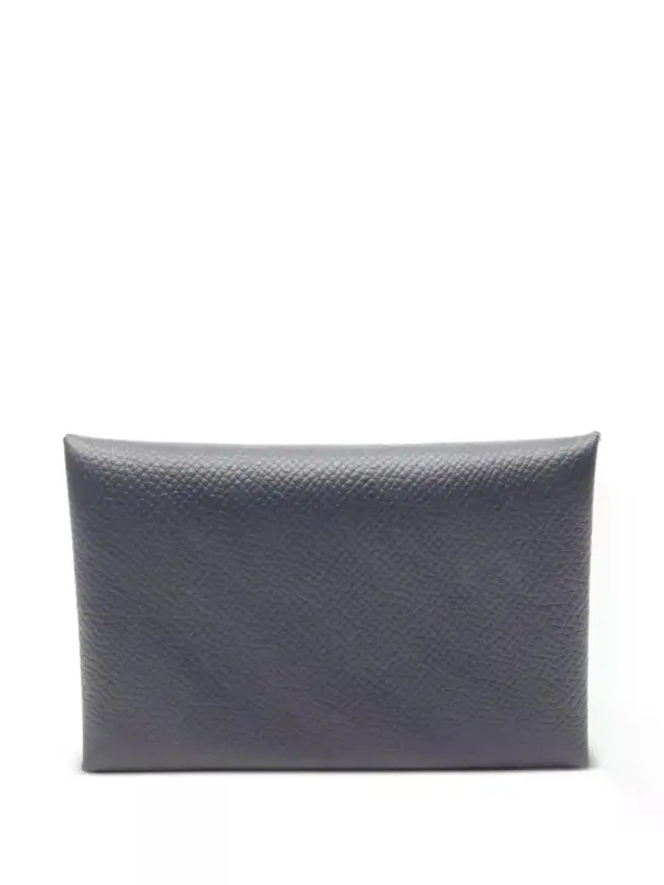 Hermès 2022 Calvi Card Holder - Blue