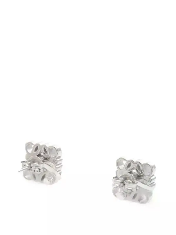 Loewe Tone Sterling Anagram Cutout Earrings