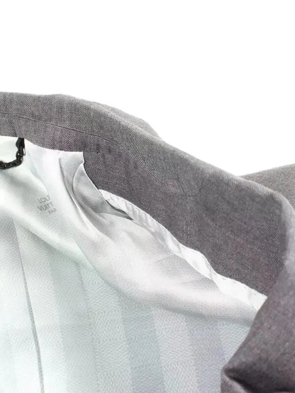LOUIS VUITTON 2010s Embossed Logo Tailored Blazer
