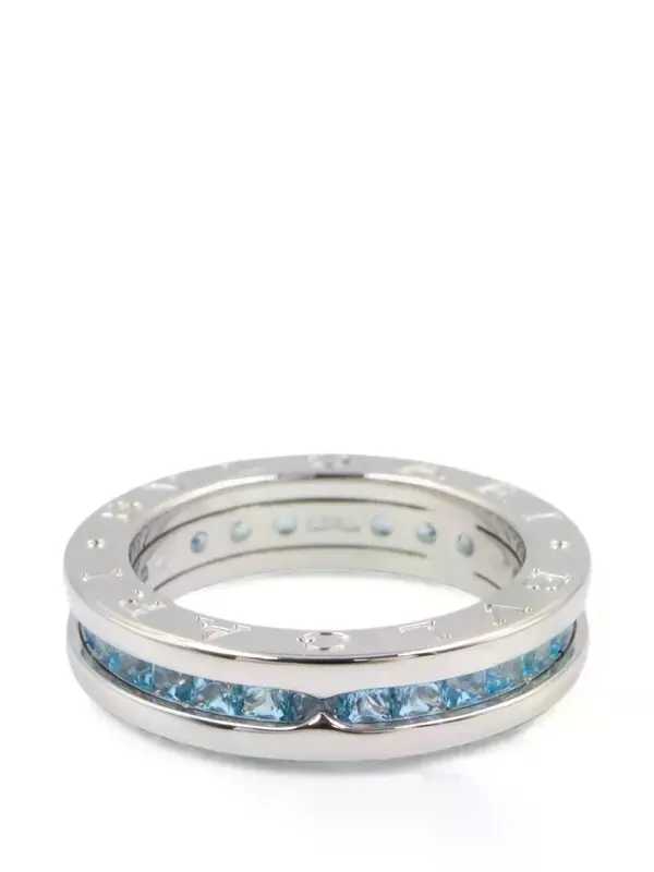 BVLGARI 2010s B.zero1 Blue Topaz Ring - Silver