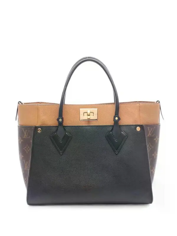 LOUIS VUITTON 2020s Mm On My Side Tote Bag - Black