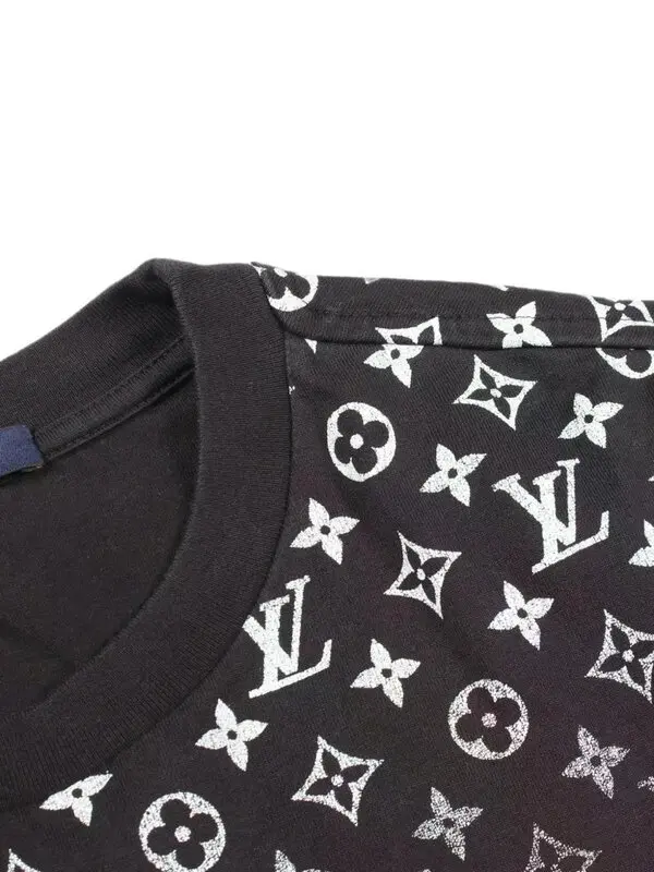 LOUIS VUITTON 2000s Monogram Gradient-pattern Cotton T-shirt