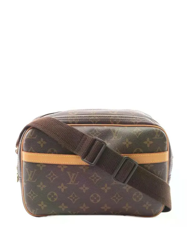 LOUIS VUITTON 2002 Pm Reporter Monogram Shoulder Bag - Brown