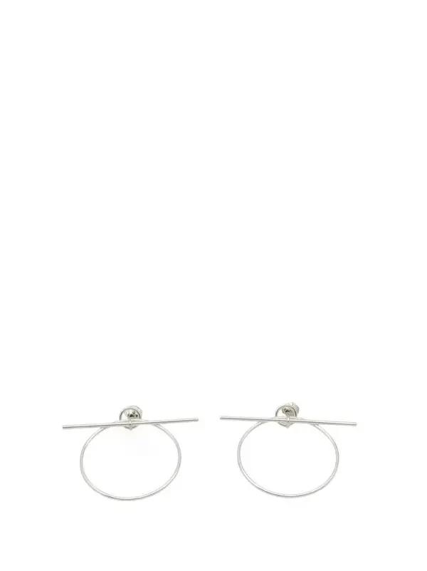 Hermès 2010s Loop Mm Earrings - Silver