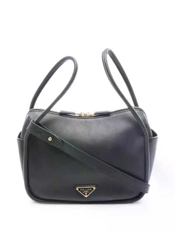Prada 2010s Darling Leather Shoulder Bag - Black