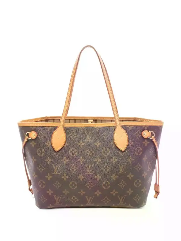 LOUIS VUITTON 2007 Pm Neverfull Monogram Tote Bag - Brown