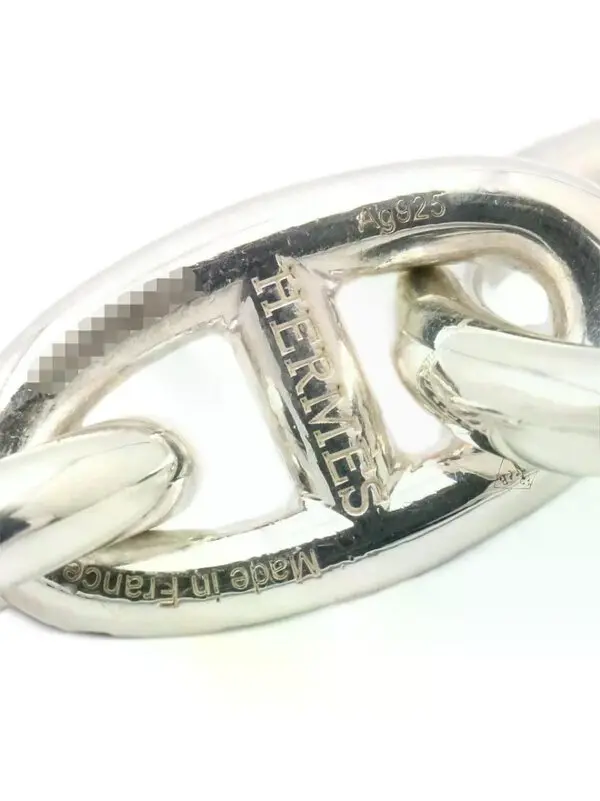 Hermès 2010s Gm Chaîne D'ancre Bracelet In Sterling