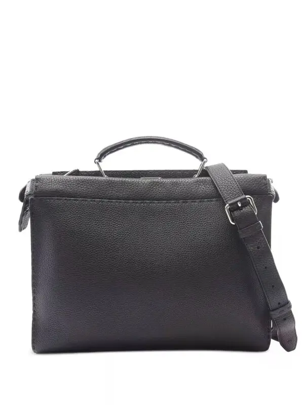 Fendi Selleria Peekaboo Briefcase Bag - Black