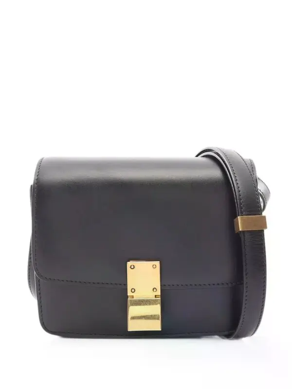 Celine 2010s Small Classic Box Shoulder Bag - Black