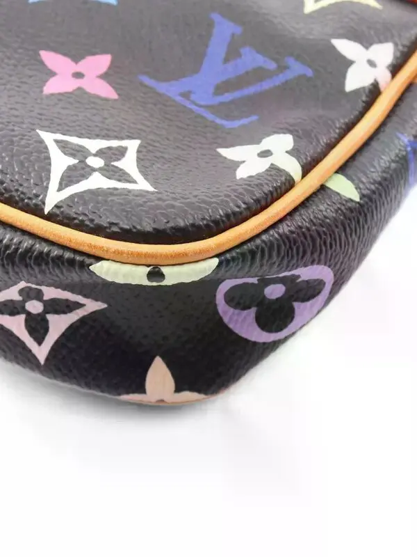 LOUIS VUITTON 2003 Pochette Monogram Multicolor Canvas Shoulder Bag