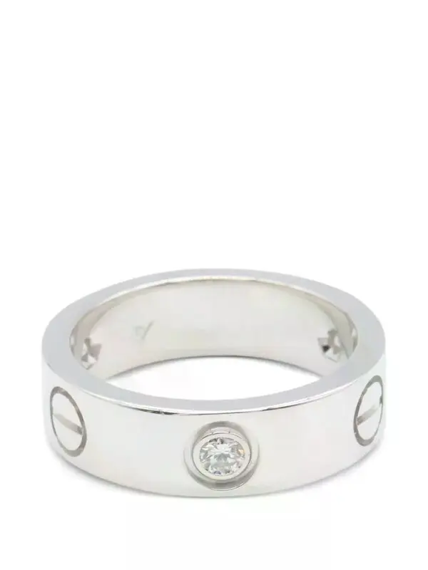 Cartier White Gold Diamond Ring - Silver