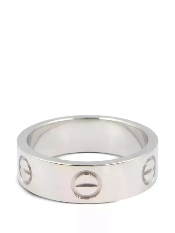 Cartier 18k White Gold Love Ring - Silver