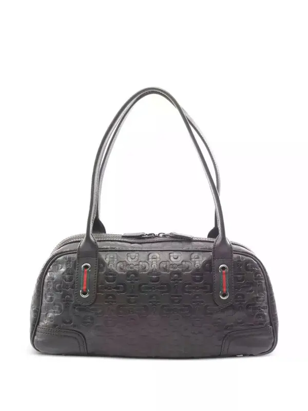Gucci 2000s Mini Sherry Line Boston Handbag - Brown