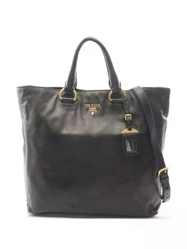 Prada 2010s Daino Leather Tote Bag