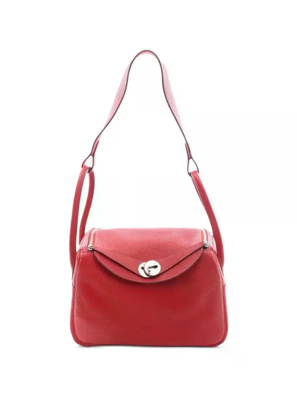 Hermès 2012 Lindy Verso Shoulder Bag - Red