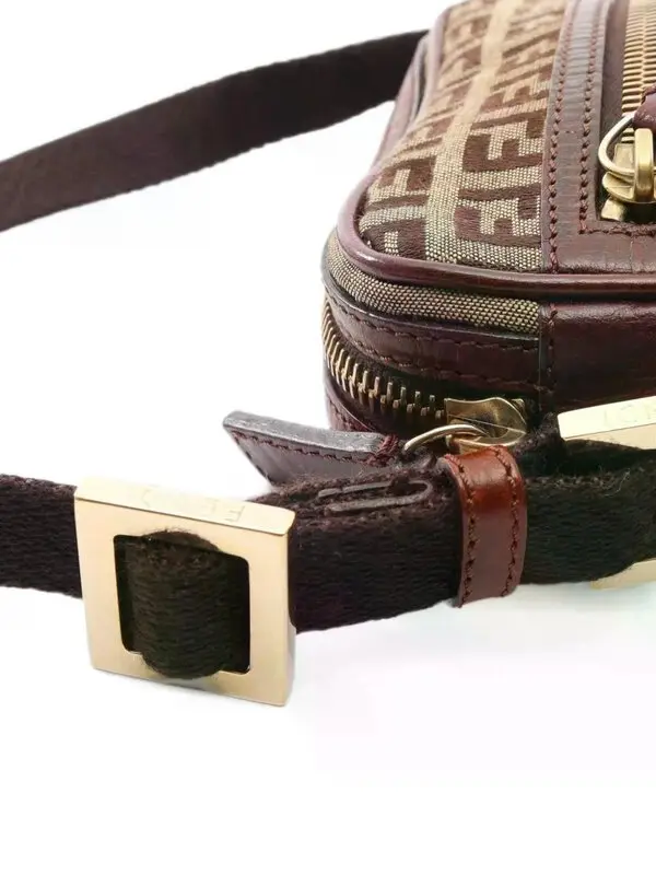 Fendi 2010s Zucchino Canvas Shoulder Bag