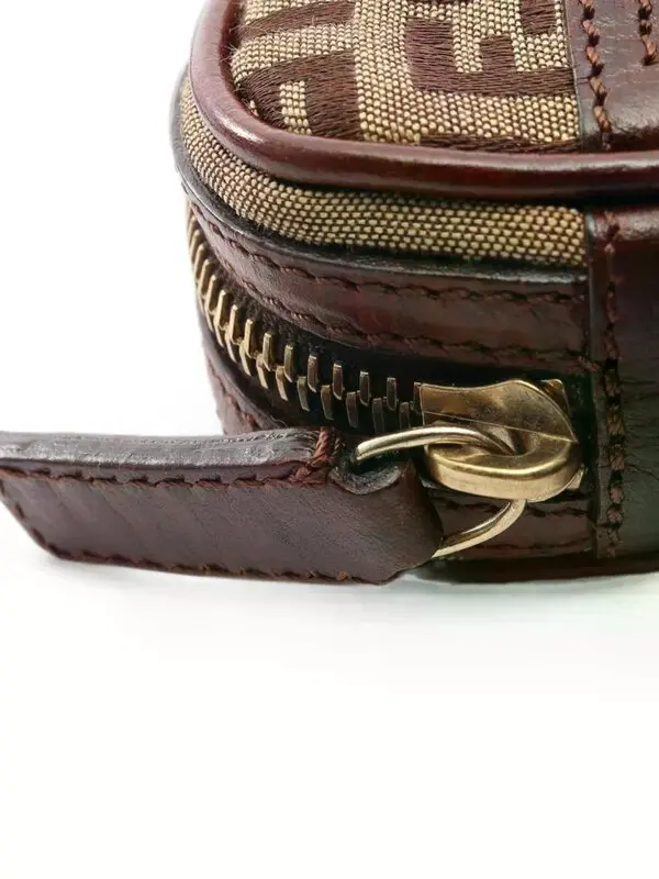 Fendi 2010s Zucchino Canvas Shoulder Bag