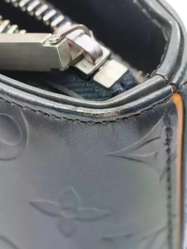 LOUIS VUITTON 2002 Stockton Monogram Mat Handbag - Blue