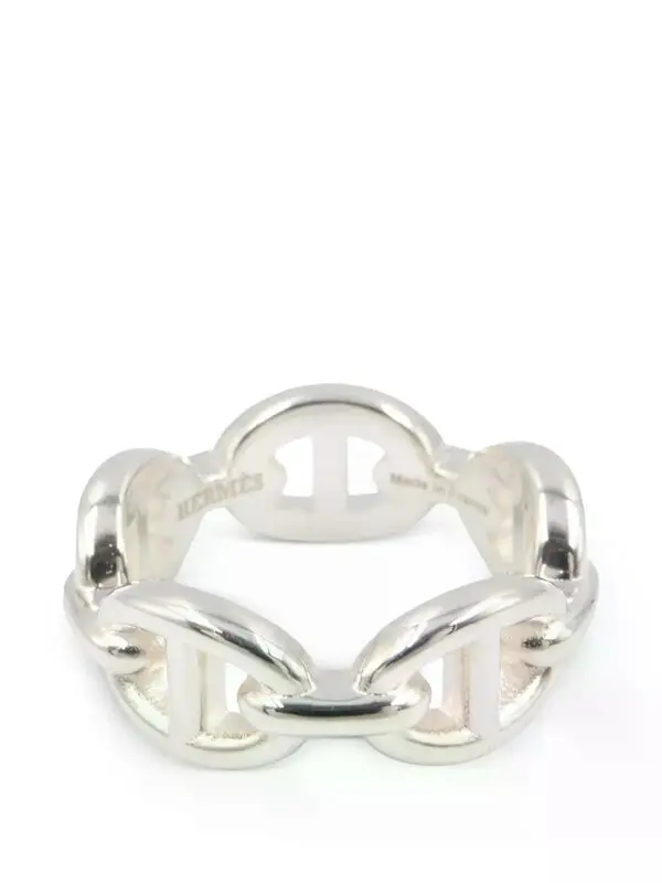 Hermès Sv925 Link Design Ring - Silver