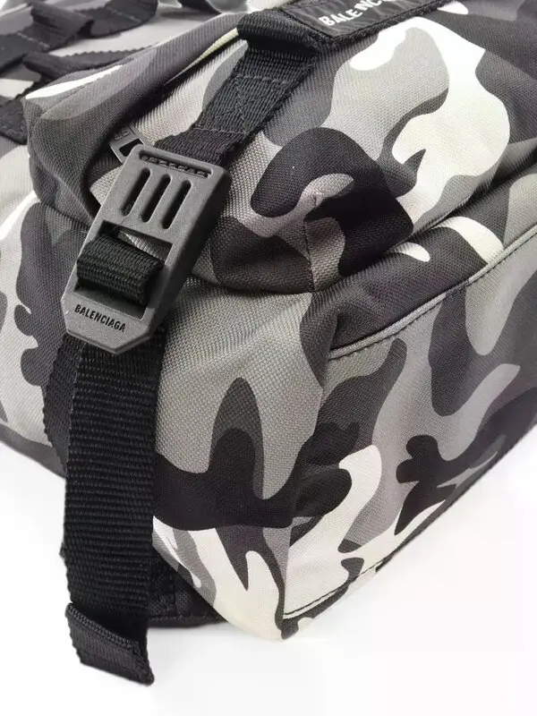 Balenciaga 2010s Small Army Multi-carry Camouflage Backpack