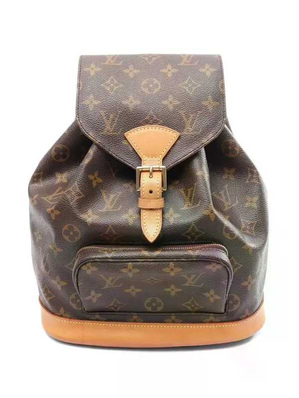 LOUIS VUITTON 1998 Monogram Montsouris Mm Backpack Bag - Brown