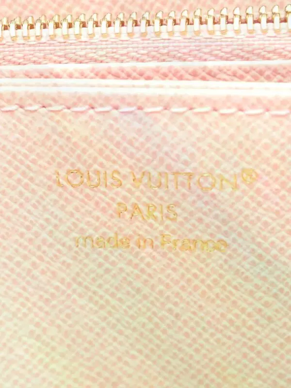 LOUIS VUITTON Monogram Rose Ballerine Zippy Wallet