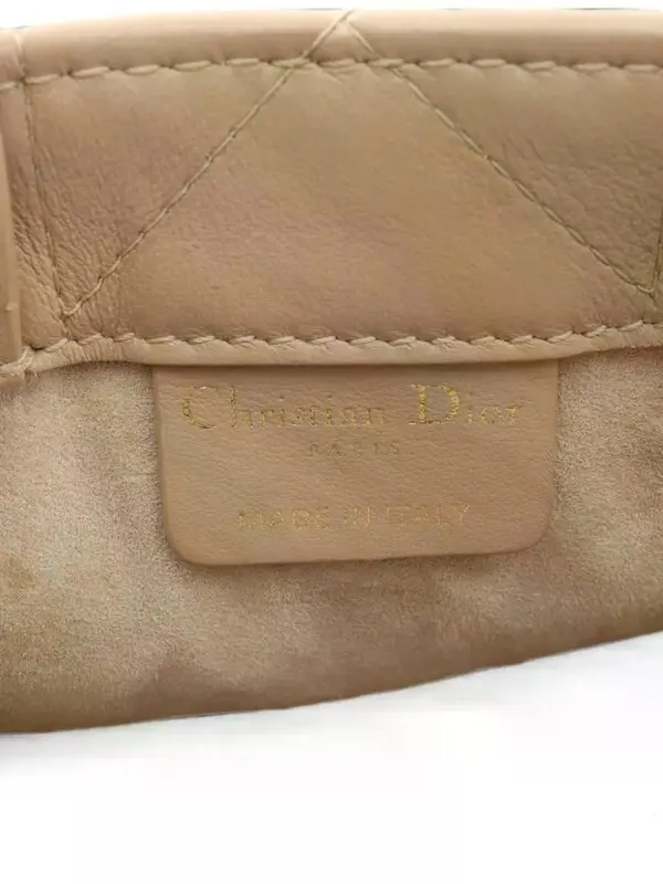 Dior 2010s Mini Macro Cannage Tote Bag - Neutrals