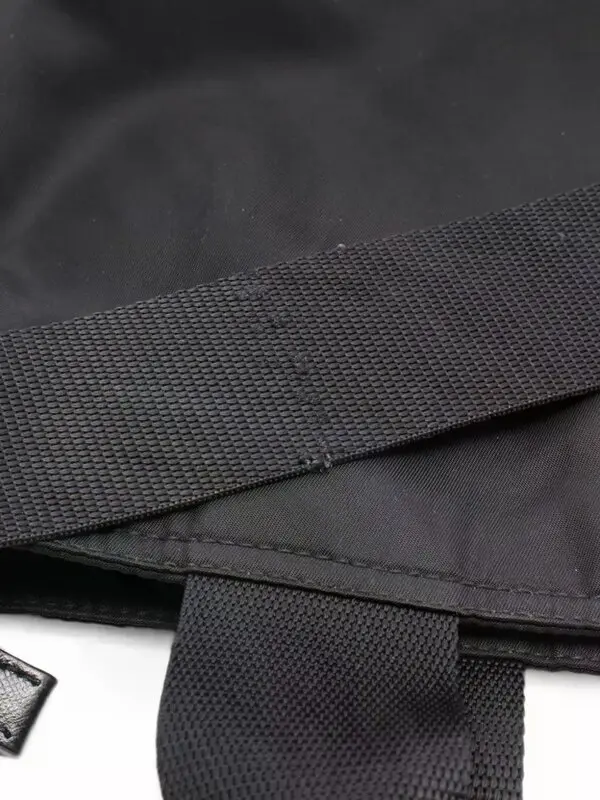 Prada 2000s Triangle Logo Tote Bag
