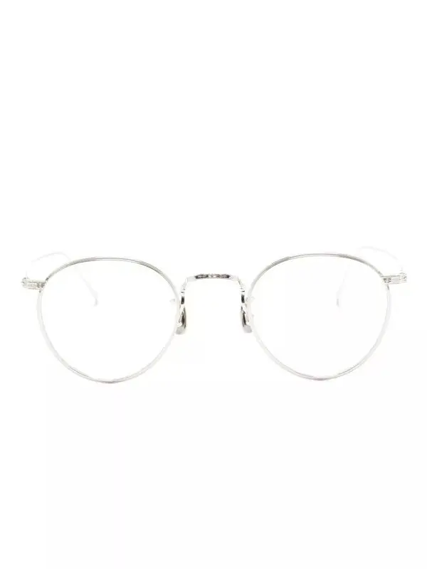 EYEVAN7285 Metallic Round-frame Glasses - Silver