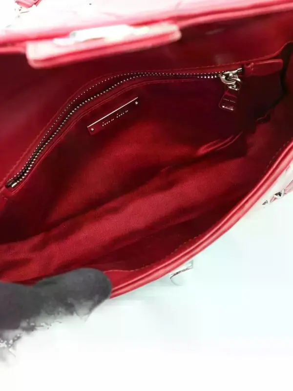 Miu Miu 2010s Quilted Studded Leather Shoulder Bag