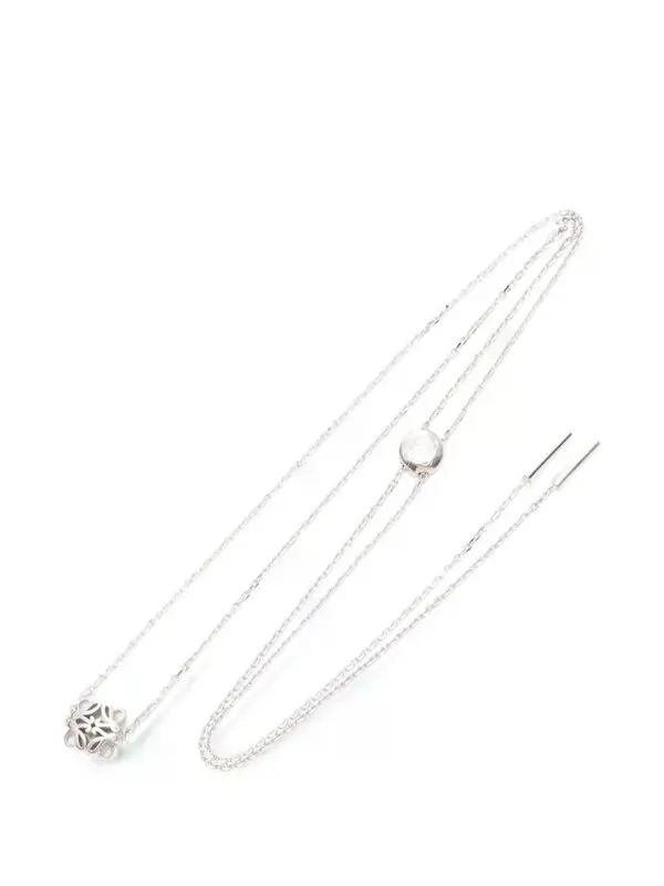 Loewe Anagram Bombé Necklace - Silver