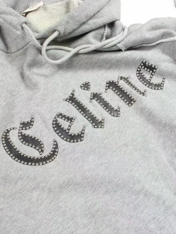 Celine Studded Logo Hoodie
