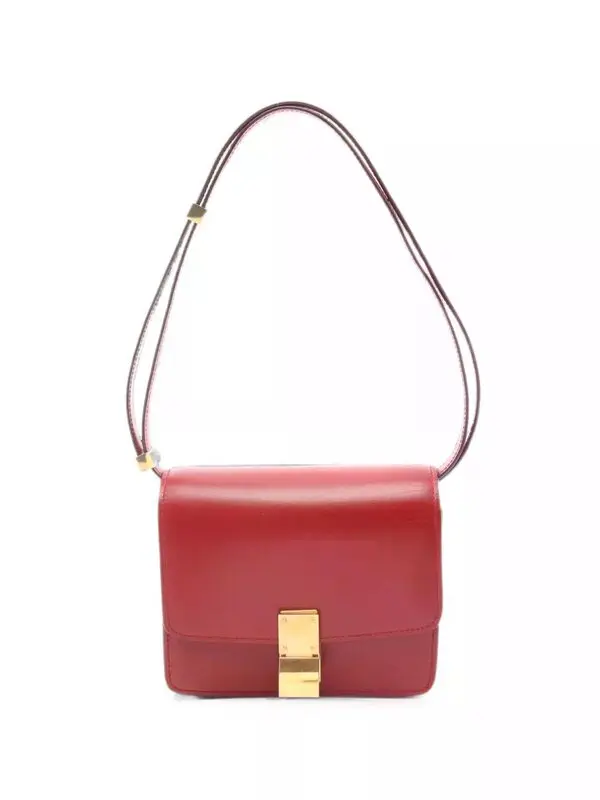 Celine 2010s Small Classic Box Shoulder Bag - Red