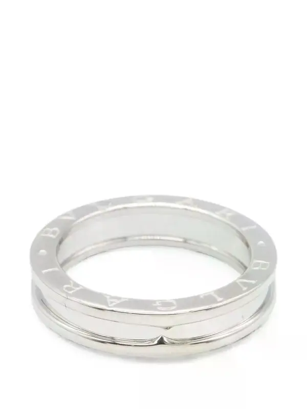 BVLGARI B.zero1 18k White Gold Band Ring - Silver
