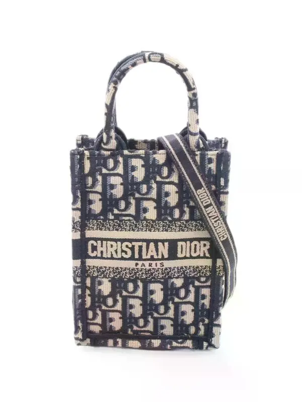 Dior 2010s Book Tote Handbag - Blue