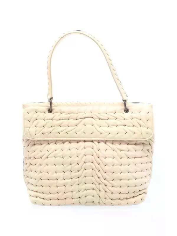 Bottega Veneta 2000s Intrecciato Tote Bag - Neutrals