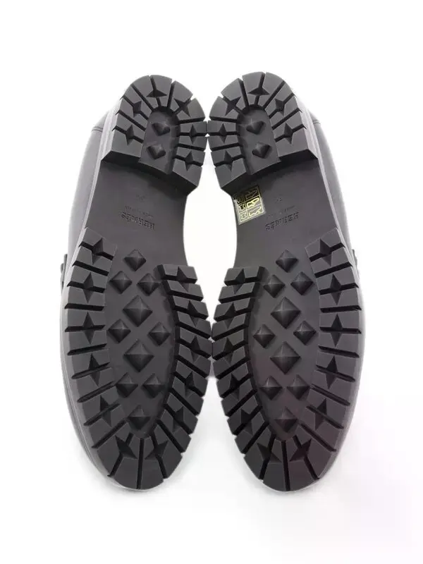 Hermès 2020s Faubourg-h Plaque Loafers