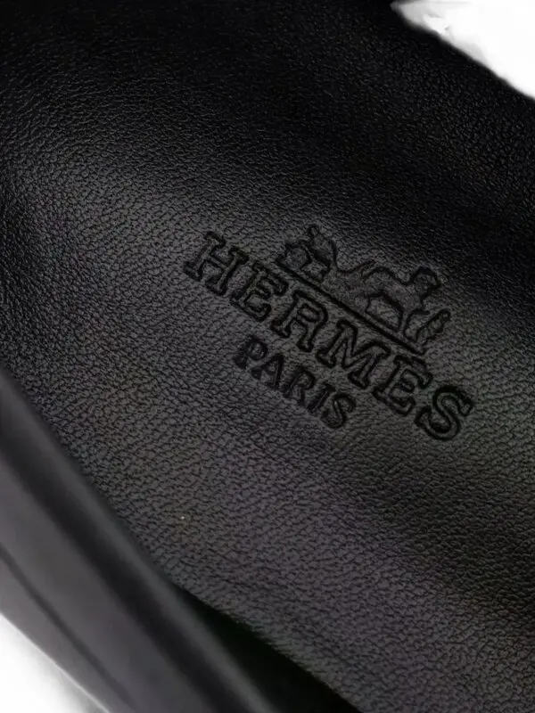 Hermès 2020s Faubourg-h Plaque Loafers