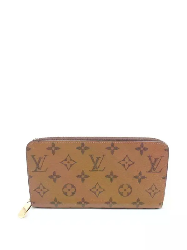 LOUIS VUITTON 2021 Zippy Monogram Reverse Wallet - Brown