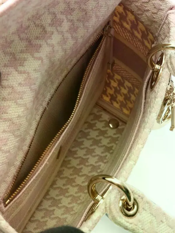 Dior 2010s Medium Lady D-lite Two-way Handbag