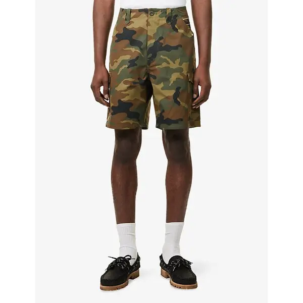 AUSTIN POST Straight-fit Cotton Cargo Shorts