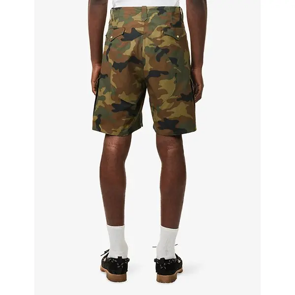 AUSTIN POST Straight-fit Cotton Cargo Shorts