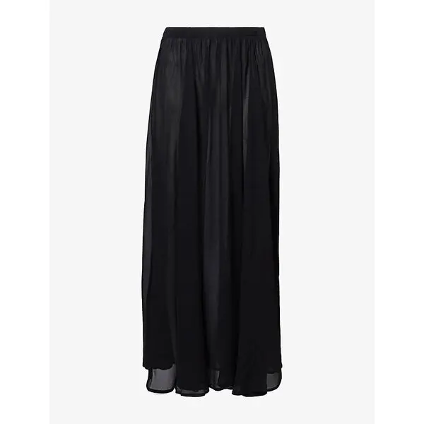 Dissh Sheer Maxi Skirt With Split Seam
