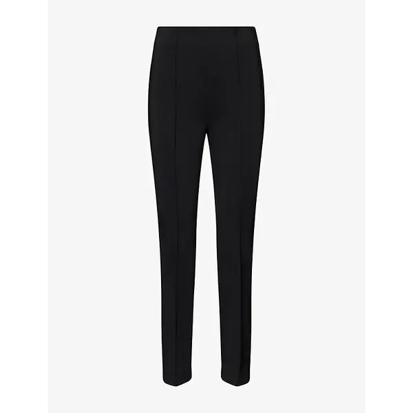 ROHE FRAMES Pintuck-pleat Cigarette-leg Woven Trousers - Black