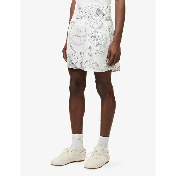 Jacquemus Le Boxer Printed Woven Shorts