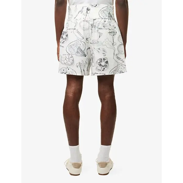 Jacquemus Le Boxer Printed Woven Shorts